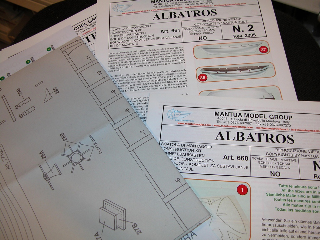 [ M908 ] Mantua bouwplan Albatros | Modelbouw Baillien